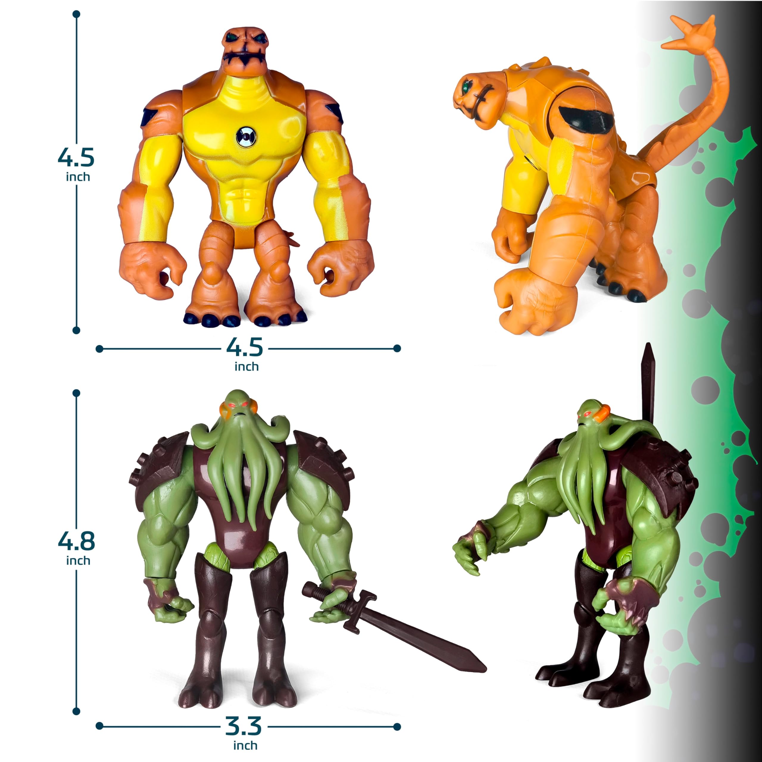 Mua Figures Based on Ben 10 Action Figures - Set of 11 Toys [Grey ...