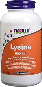 NOW L-Lysine Capsules, 500mg, 250 Count: Amazon.ca: Health & Personal Care