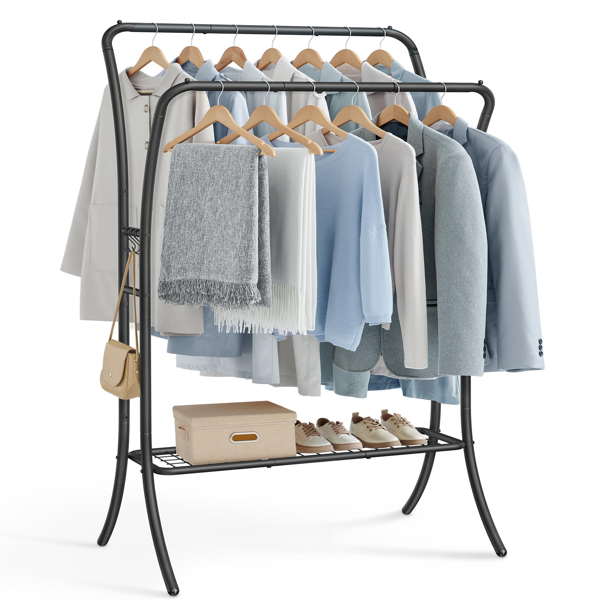 Mua SONGMICS Clothes Rack, Clothing Rack with Shelves, Garment Racks ...