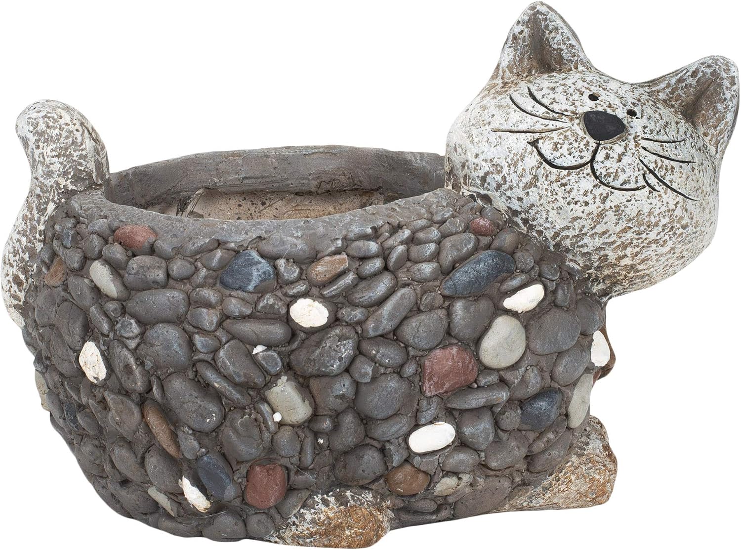 Amazon.com: Red Carpet Studios Planter Cat Stone Effect: Kitchen & Dining