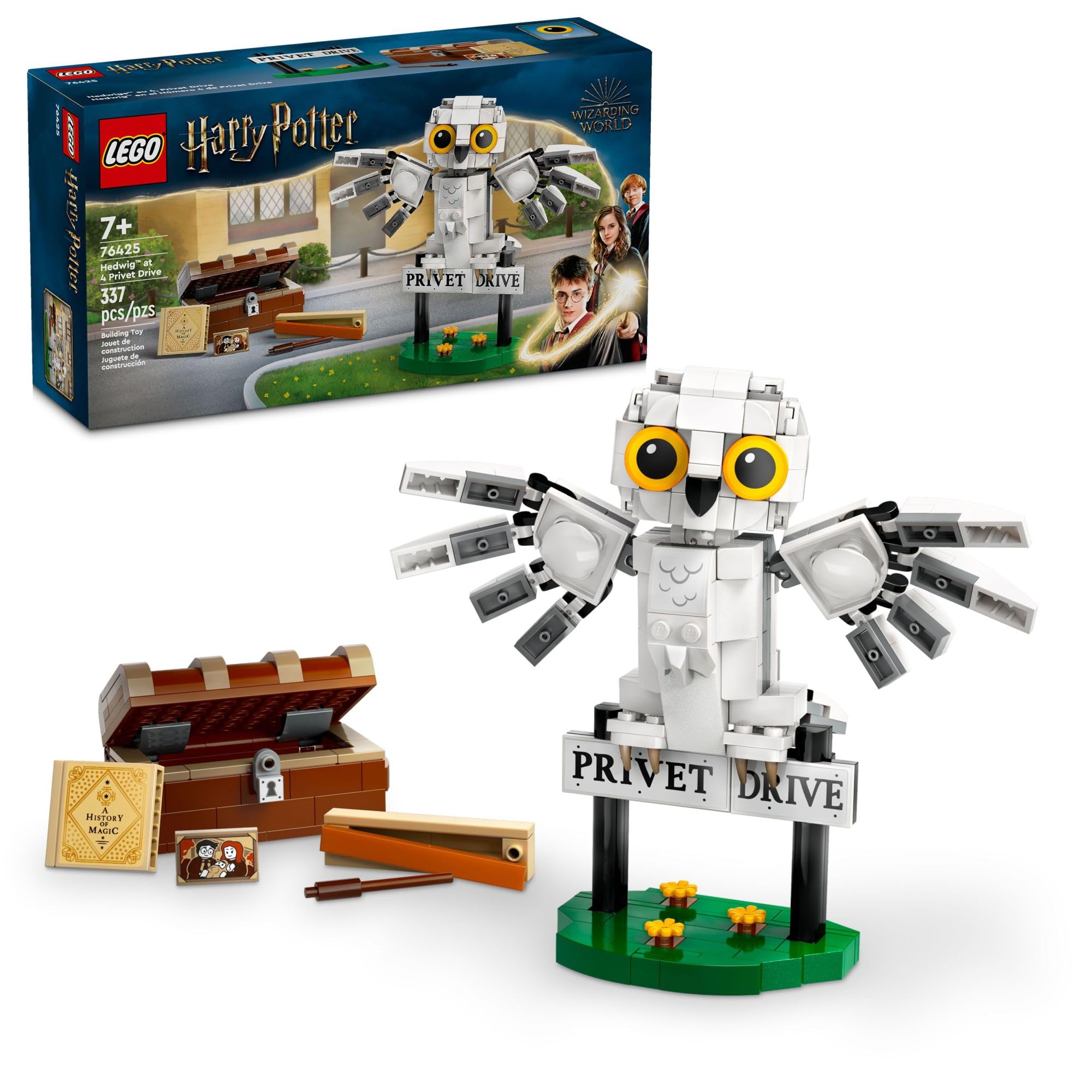 LEGO Harry Potter Hedwig at 4 Privet Drive, Buildable Fantasy Toy with ...