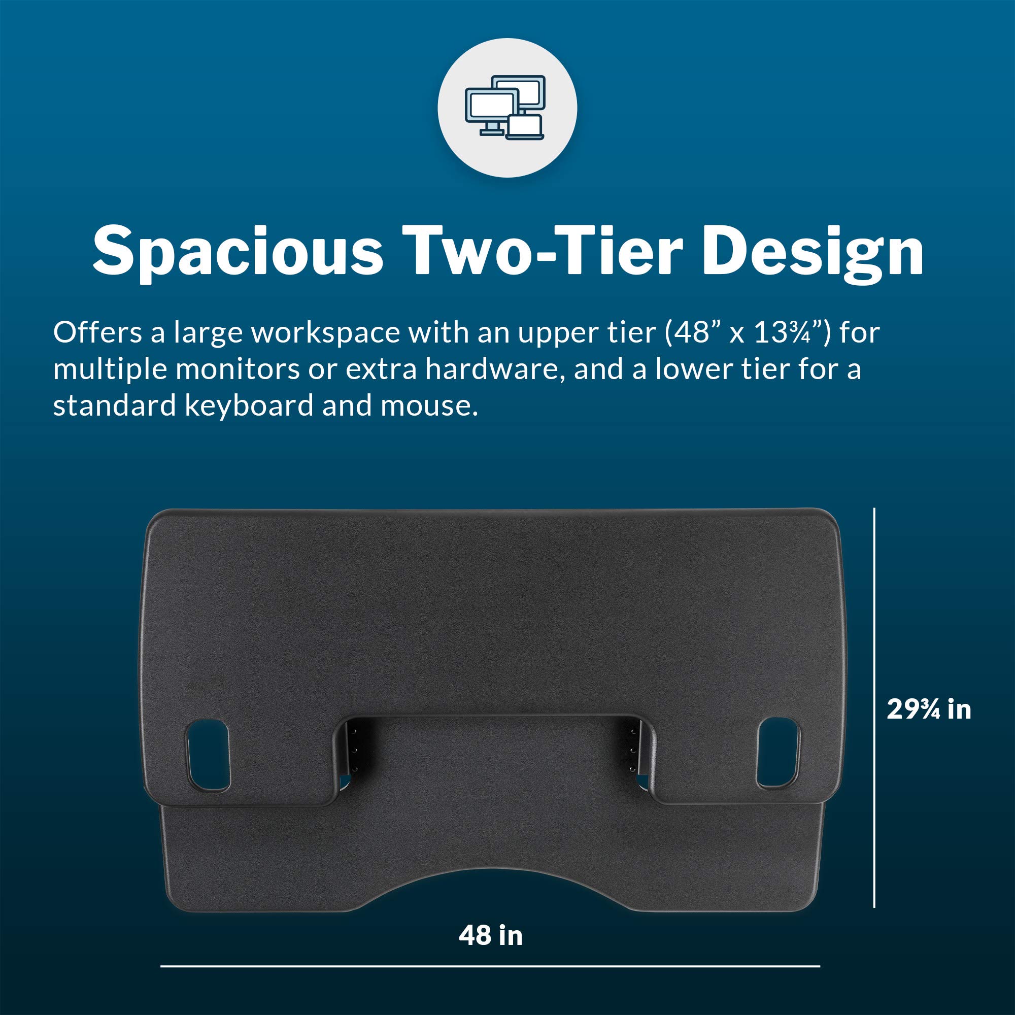 Vari VariDesk Pro Plus 48 - Adjustable Desk Converter With 11 Height ...