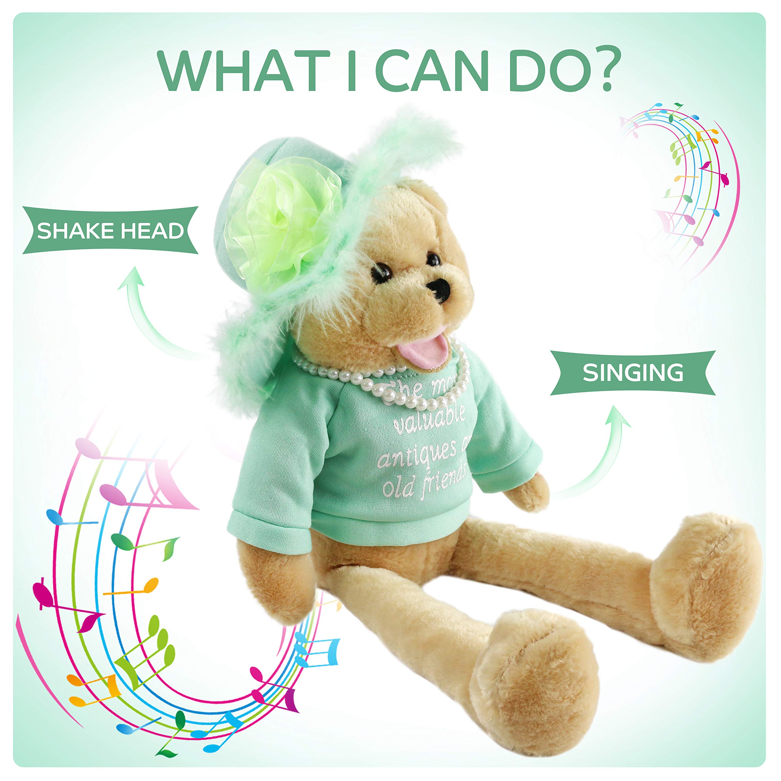 Stuffed Animals & Plush Toys Chantilly Lane Musical 17 Inspire Bear Stuffed