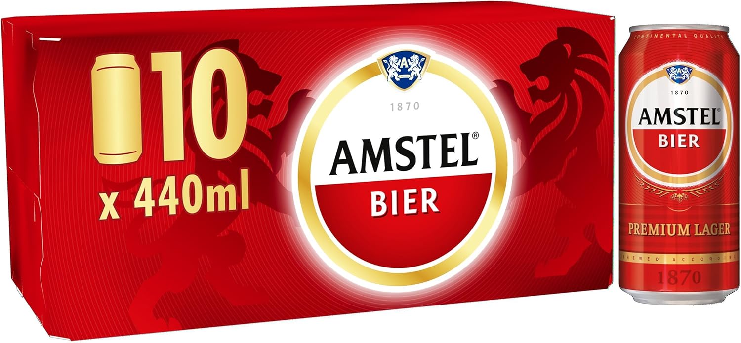 Amstel Bier Beer Can, 10x440 ml: Amazon.co.uk: Grocery