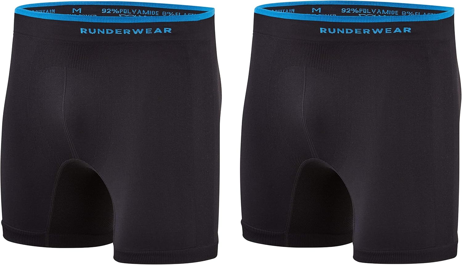 Runderwear Men's Running Boxers (Pack of 2) - Chafe-Free Running ...