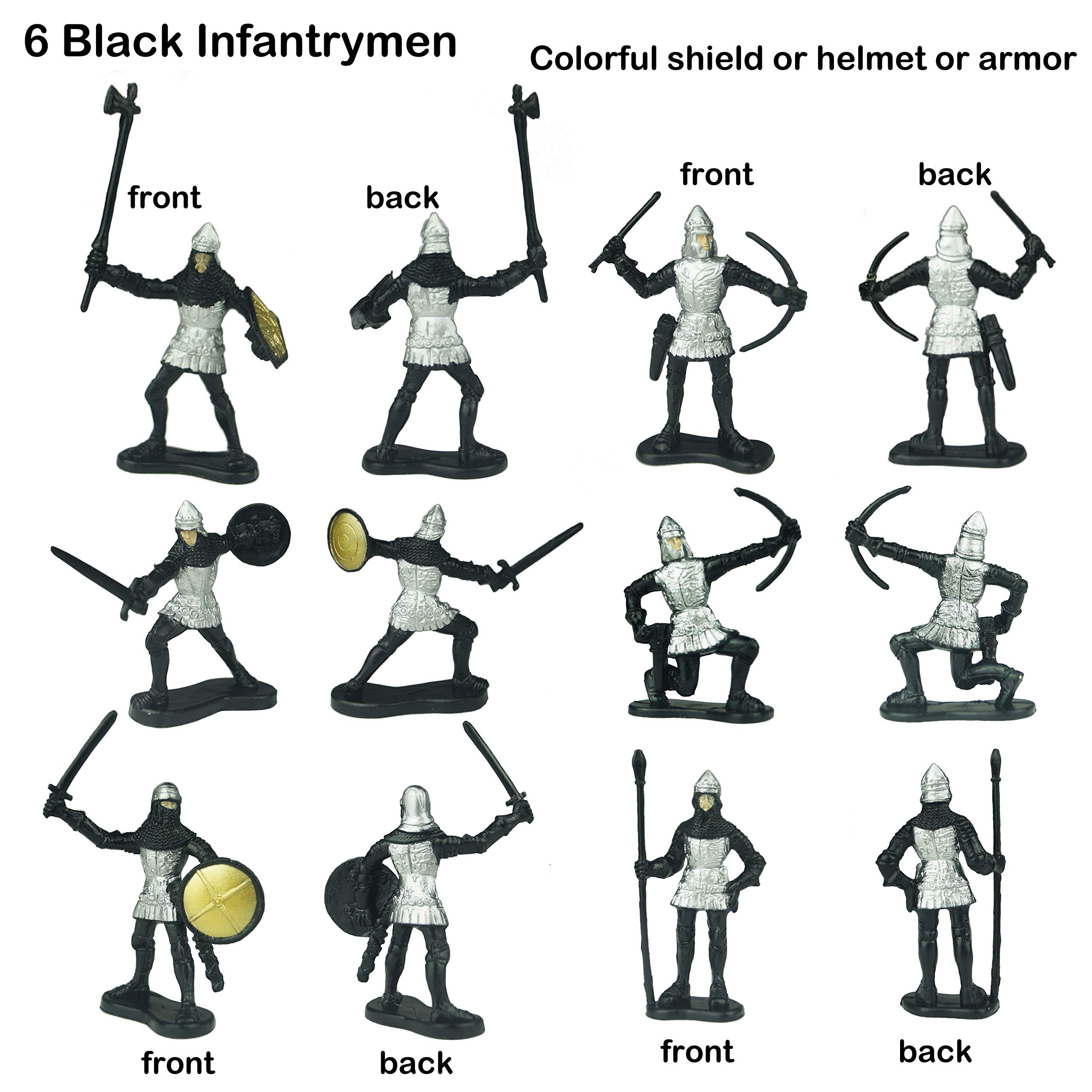 Mua 28 Pieces Colorful Middle Ages Military Figures Soldier Knight ...