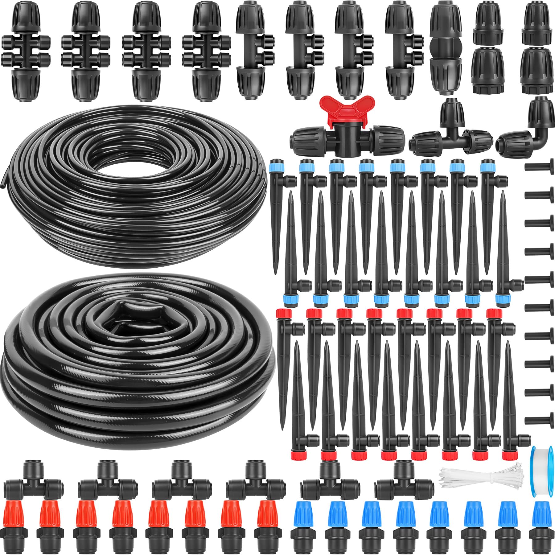 240FT Drip Irrigation System for Garden 2025 New Drip Irrigation Parts ...