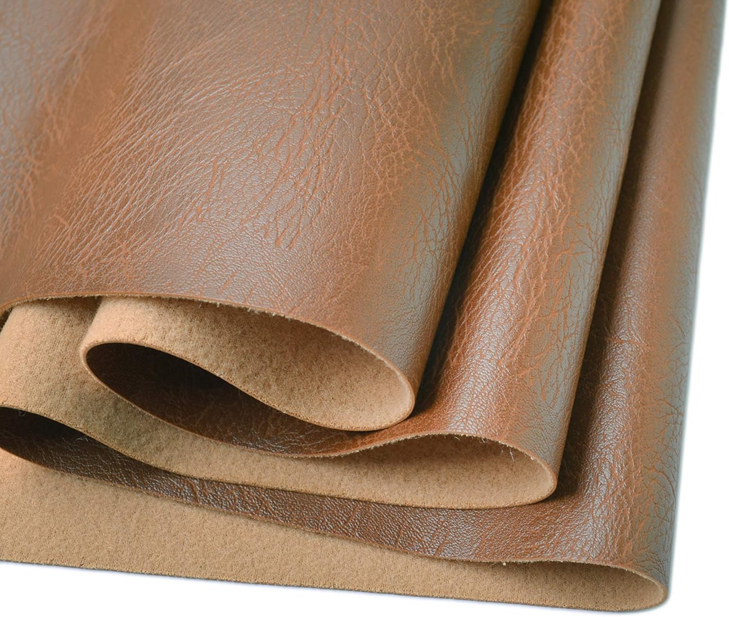 Amazon.com: Wento Thick 1 Yard Faux Leather Fabric Soft Skin Grain PU ...