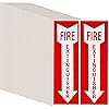 40 Packs Fire Extinguisher Sign 4 x 12 Inches Safety Sticker Signs Self ...