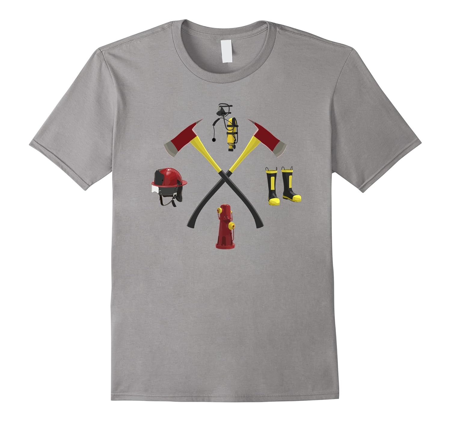 Fire Fighting Gear Fireman Tee Shirt For Firefighter-CL – Colamaga