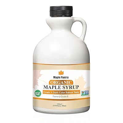Organic Maple Syrup - Grade A Dark Robust - 32 oz Bahrain | Ubuy