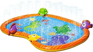 Amazon.com: 58 Inch Banzai Sprinkle Friends Play Mat, Watermat : Toys ...