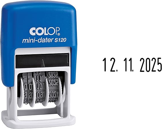 Colop 104686 Data Timbro S120 Data in cifre International, 4 mm: Amazon.it: Cancelleria e ...
