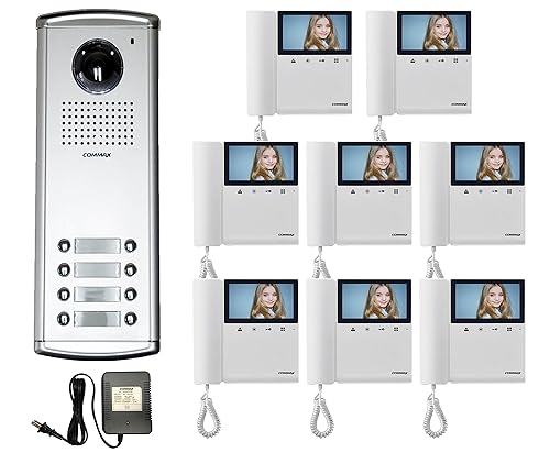 Commax Video Intercom System for 8-Apartments Building with Color ...