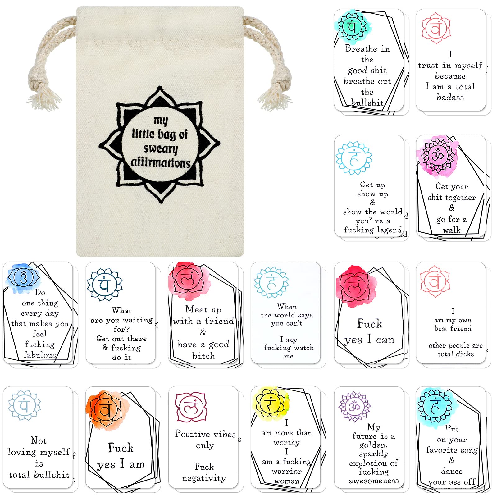 32 Pcs Affirmation Cards for Women Funny Affirmation Card Gift ...