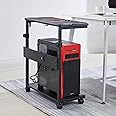 Amazon.com: IRONKOM Adjustable Computer Tower Stand, 2-Tier ATX-Case ...