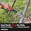 FLORA GUARD 10-Inch Folding Hand Saw, Heavy Duty Pruning Saw with Multi ...