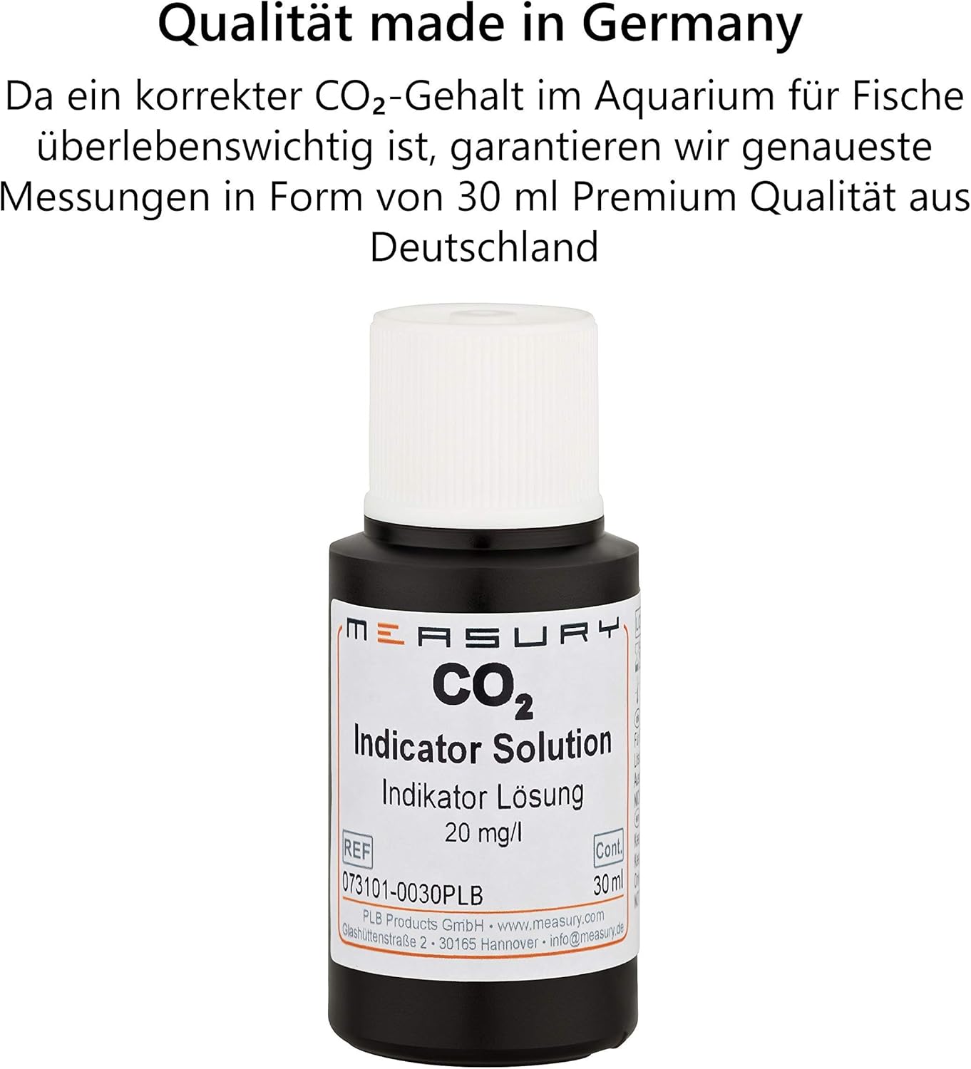 Measury CO2 Drop Checker, CO2 Test Aquarium with 30ml Indicator ...