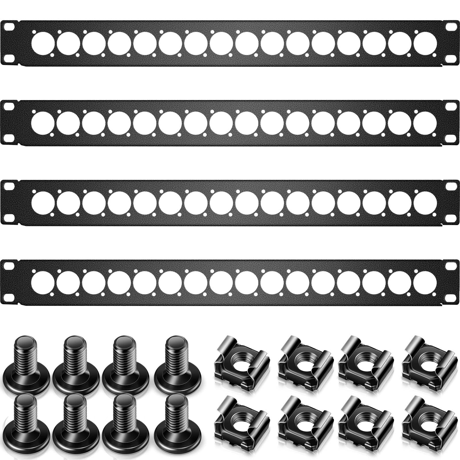 Mua 4 Pcs 1U Rack Panel XLR HDMI Audio Rack Mount Panel Connectors with ...