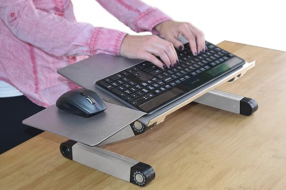 WorkEZ Keyboard and Mouse Tray ergonomic adjustable height angle ...