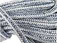 3/4 Inch by 150 Feet 12 Carrier 24 Strand Arborist Bull Rope White Blue ...
