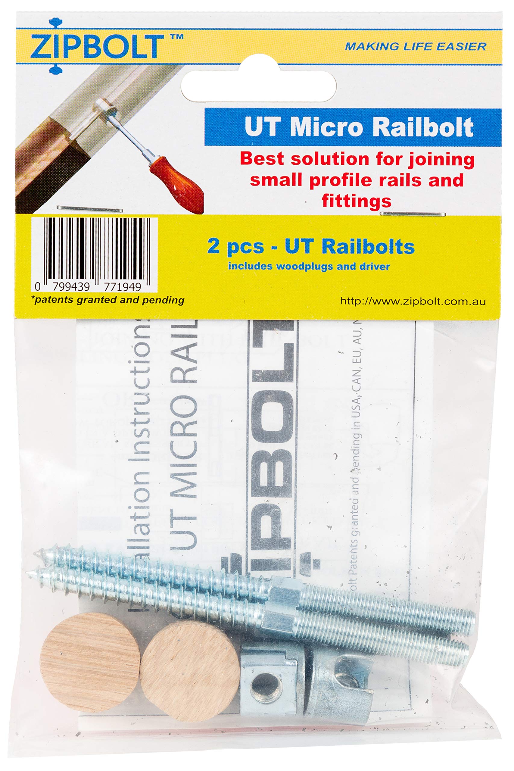 Mua Zipbolt 16.610 UT Micro Railbolt – Connect Low Profile Handrails to ...