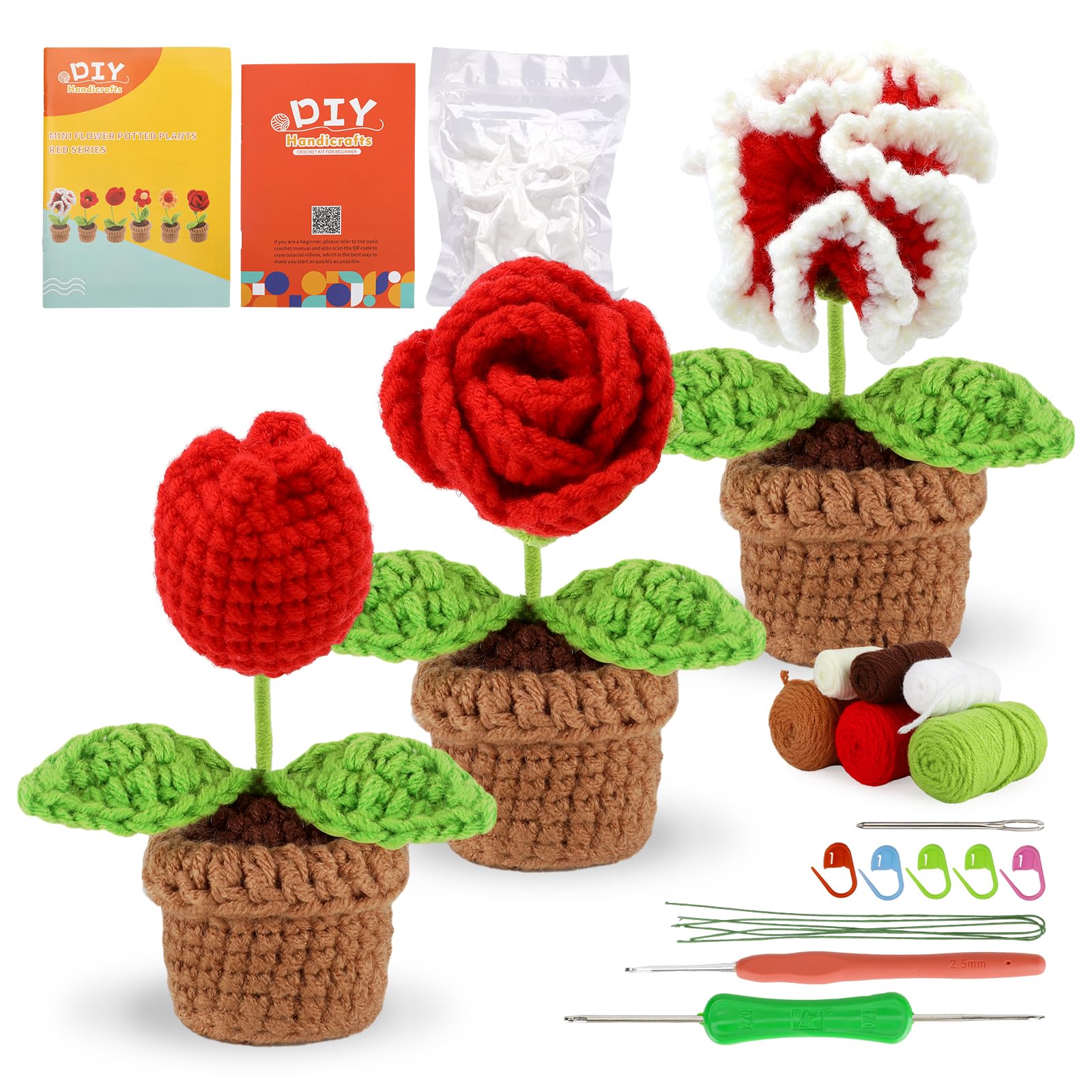 Tokidaring Crochet Kit for Beginners - Crochet Starter Kit with Step-by ...