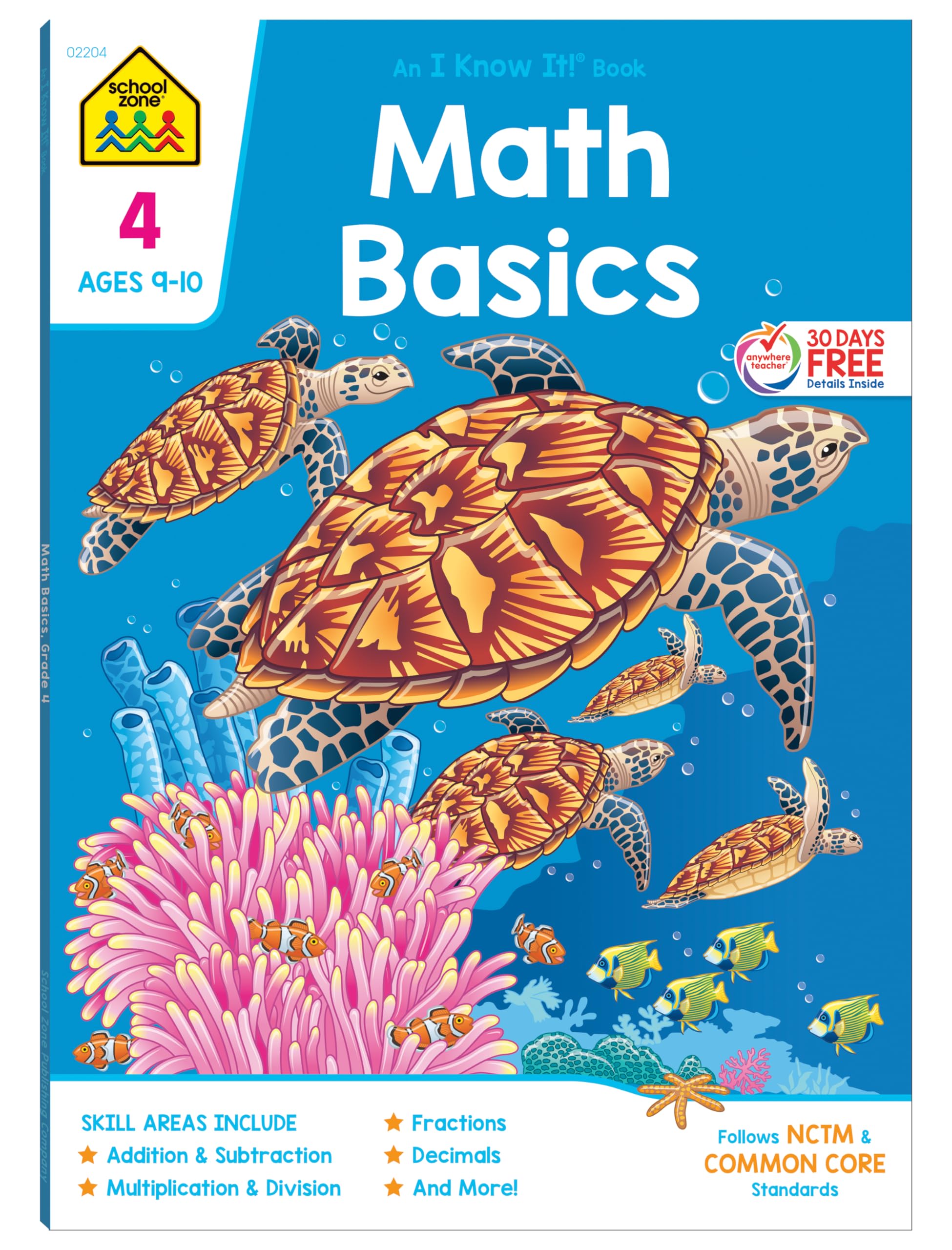 Mua School Zone Math Basics 4 Workbook: 64 Pages, 4th Grade ...