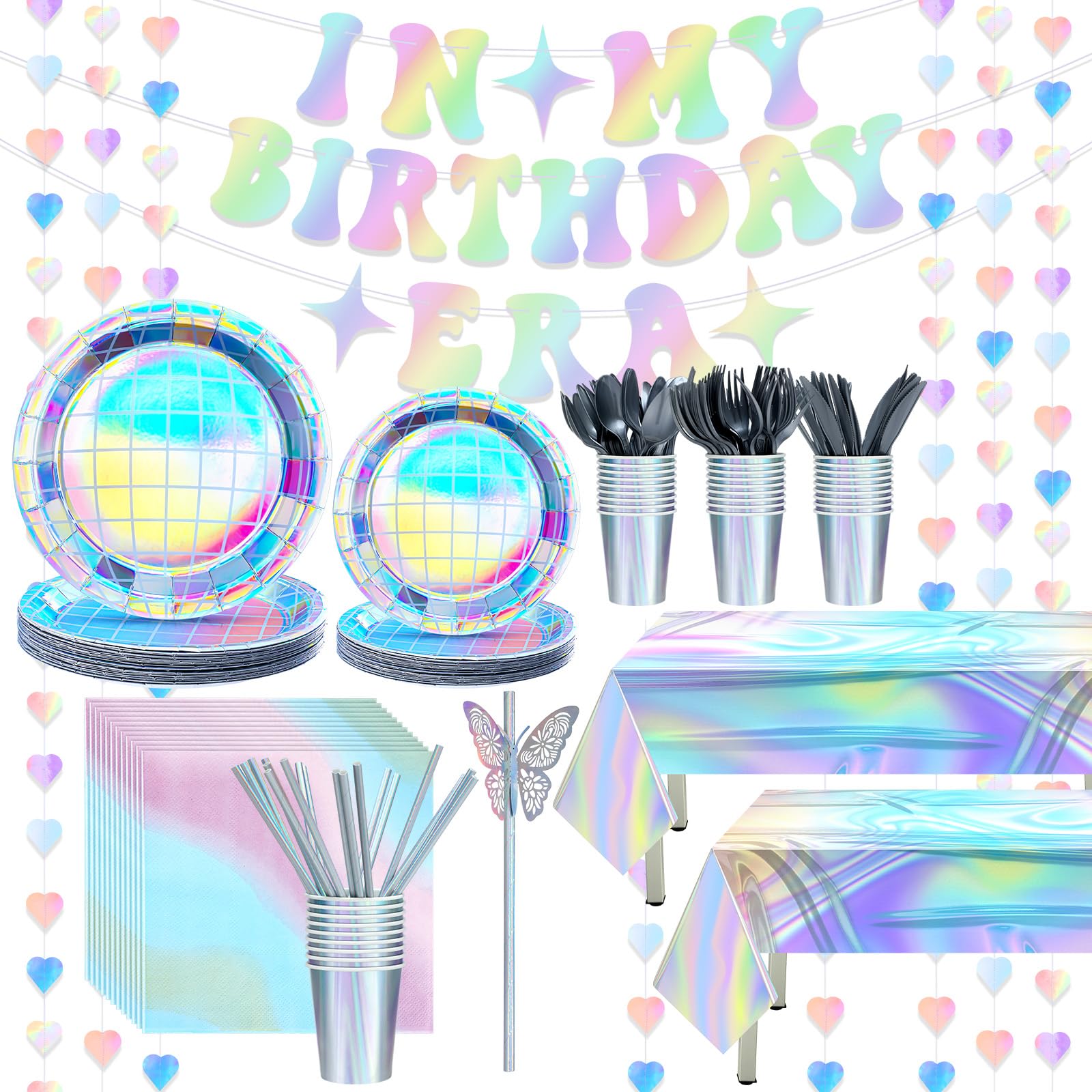 266 Pcs In My Birthday Era Decorations Iridescent Friendship Party ...