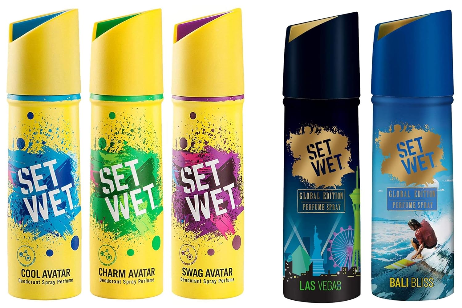 Buy Set Wet Deodorant Spray Perfume, 150ml (Cool, Charm and Swag Avatar ...