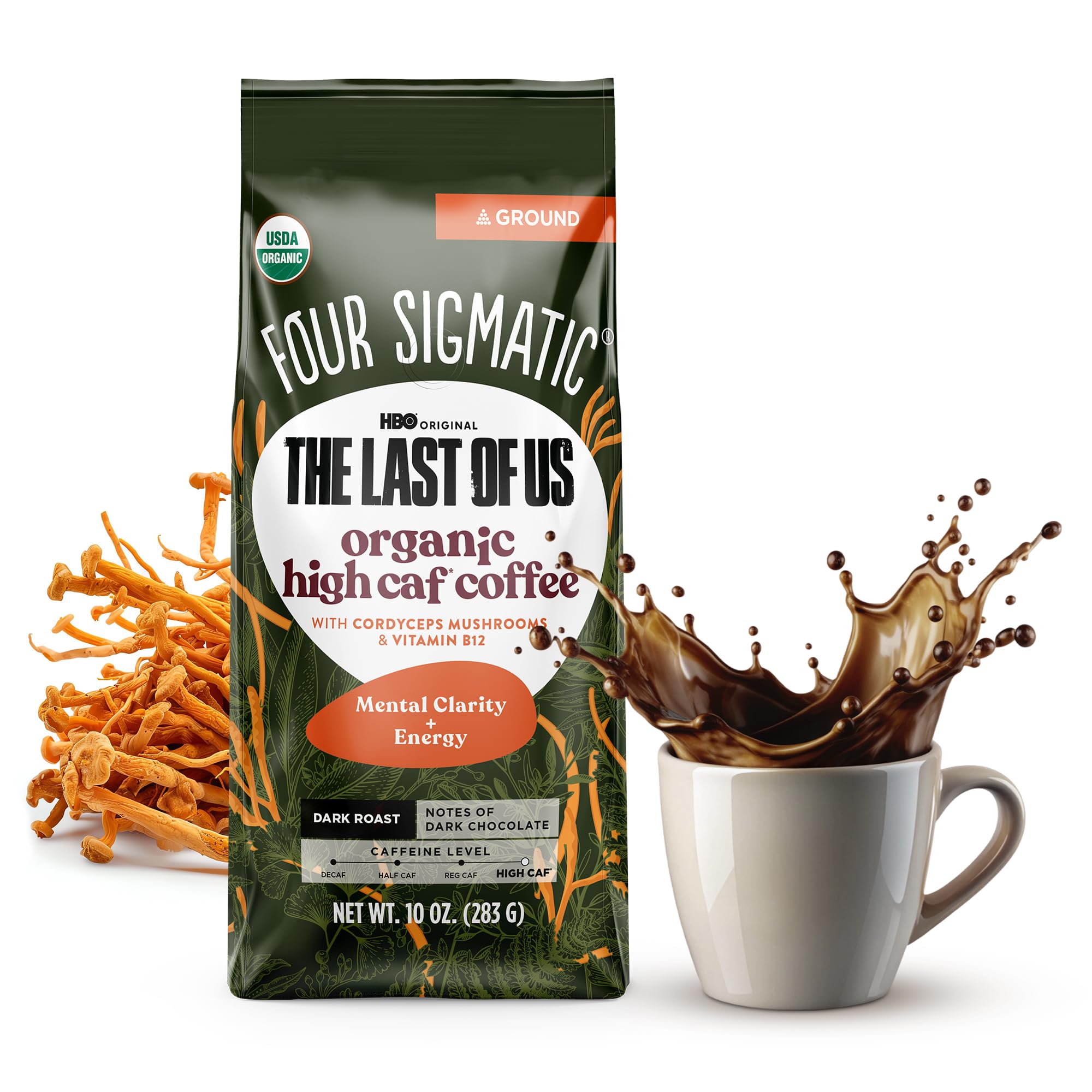 Four Sigmatic The Last of Us High Caffeine Cordyceps Coffee | Organic ...