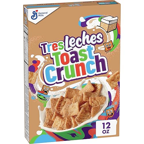 Tres Leches Toast Crunch Breakfast Cereal, Crispy Artificially Tres ...