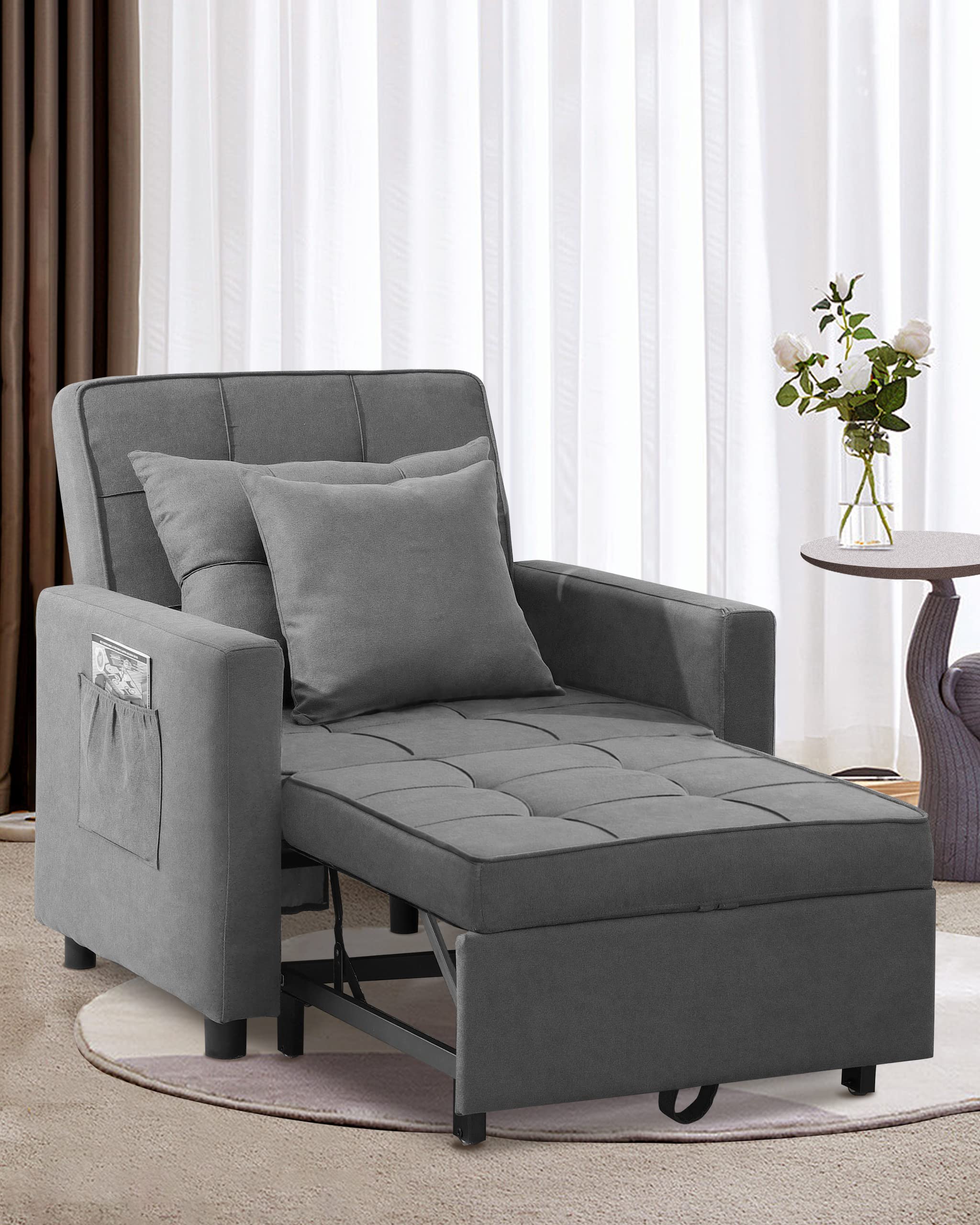 Mua [Updated Convertible Chair Bed, Sleeper Chair Bed 3 in 1, Stepless ...