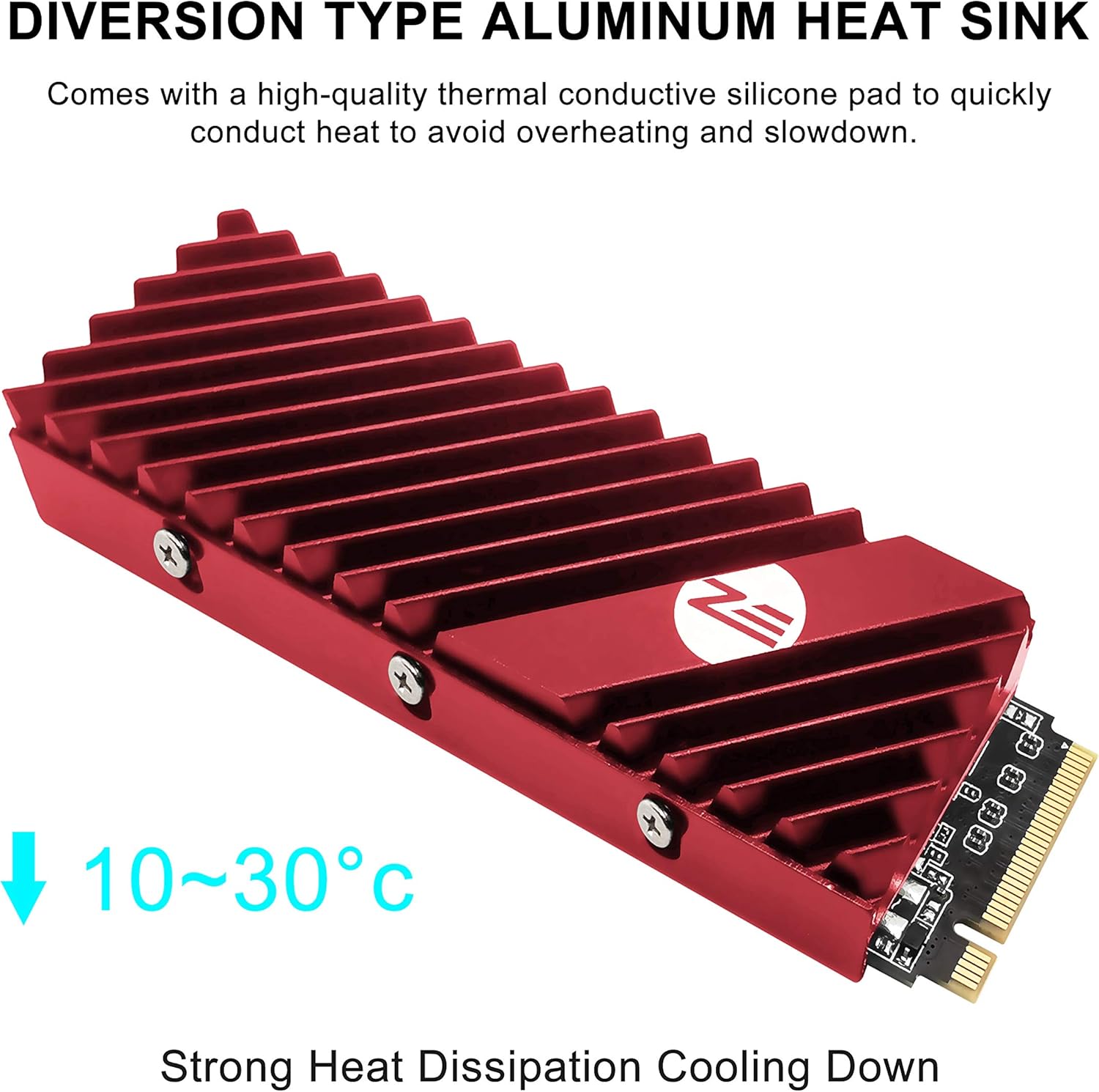 EZDIY-FAB M.2 2280 SSD heatsink, Double-Sided Heat Sink, High ...