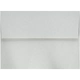 Amazon.com : A6 Invitation Envelopes (4 3/4 x 6 1/2) - Silver Metallic ...