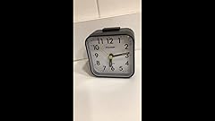 Amazon.com: Peakeep 3D Numbers No Tick-Tock Analog Alarm Clock with ...