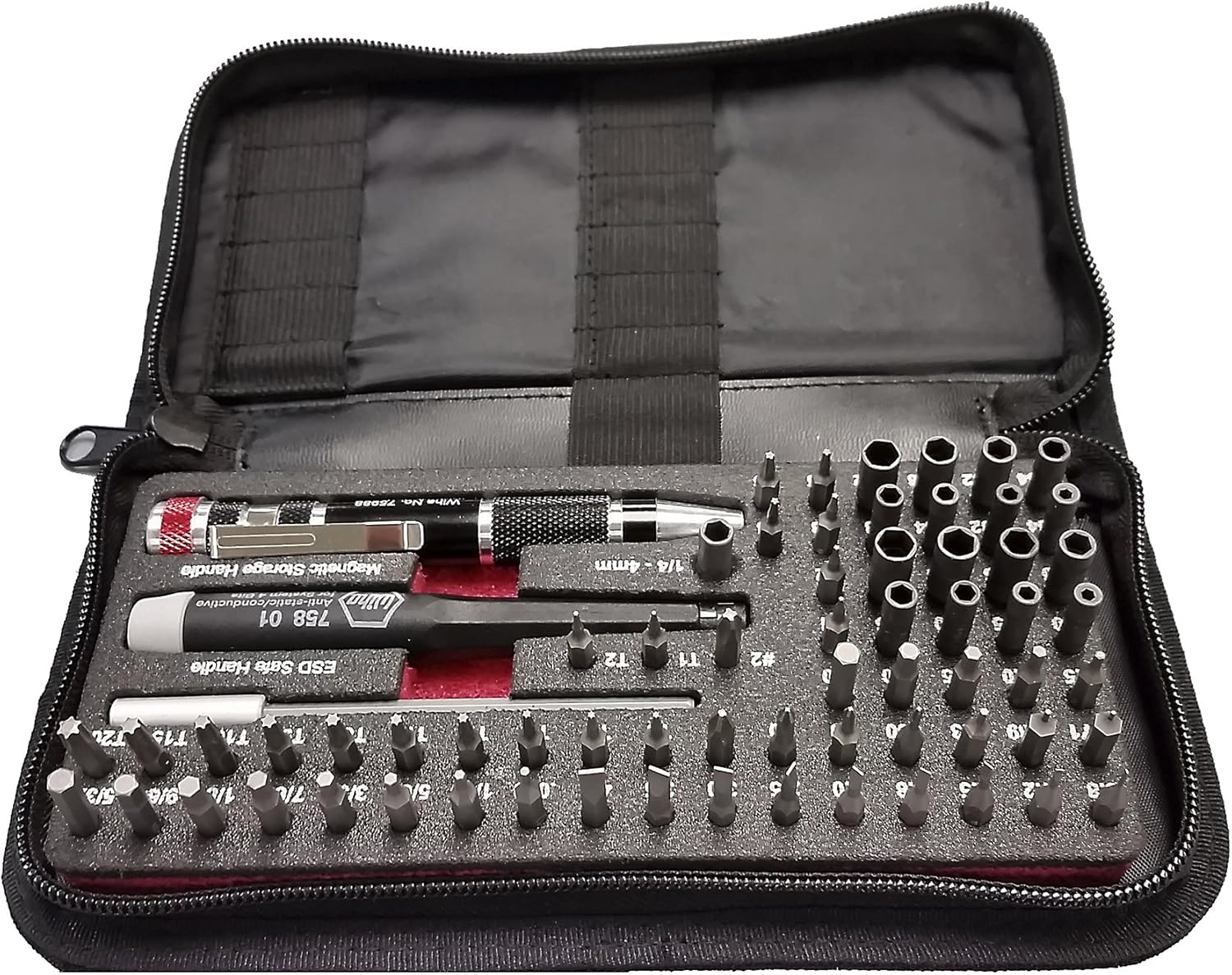 Wiha Tools 75971 Master Tech Micro de precisión Bit Set con estuche de ...
