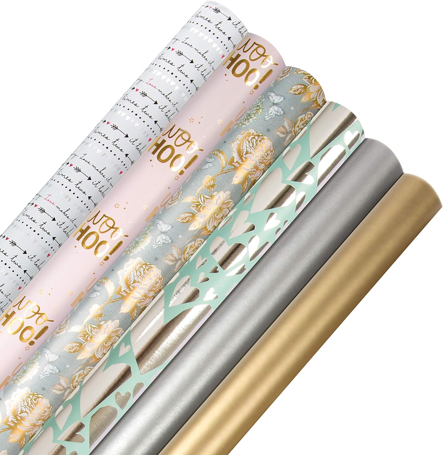 Wrapping Paper Bundle for Special Occasions from Hallmark – 6 Rolls in ...