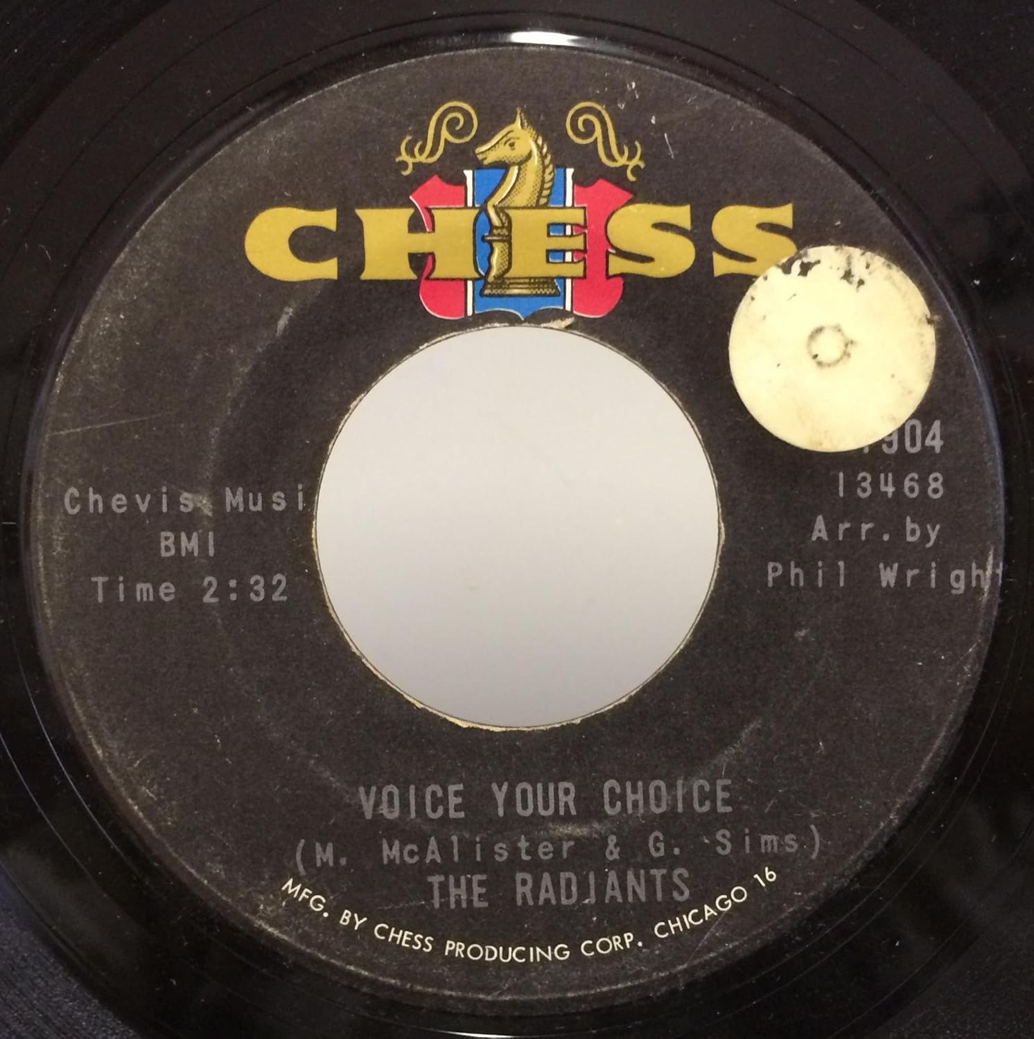 The Radiants - The Radiants Voice Your Choice / If I Only Had You 45 ...