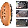 Amazon.com : Wolfin Pro- Premium Curved 360 Wave Brush, 100% Natural ...
