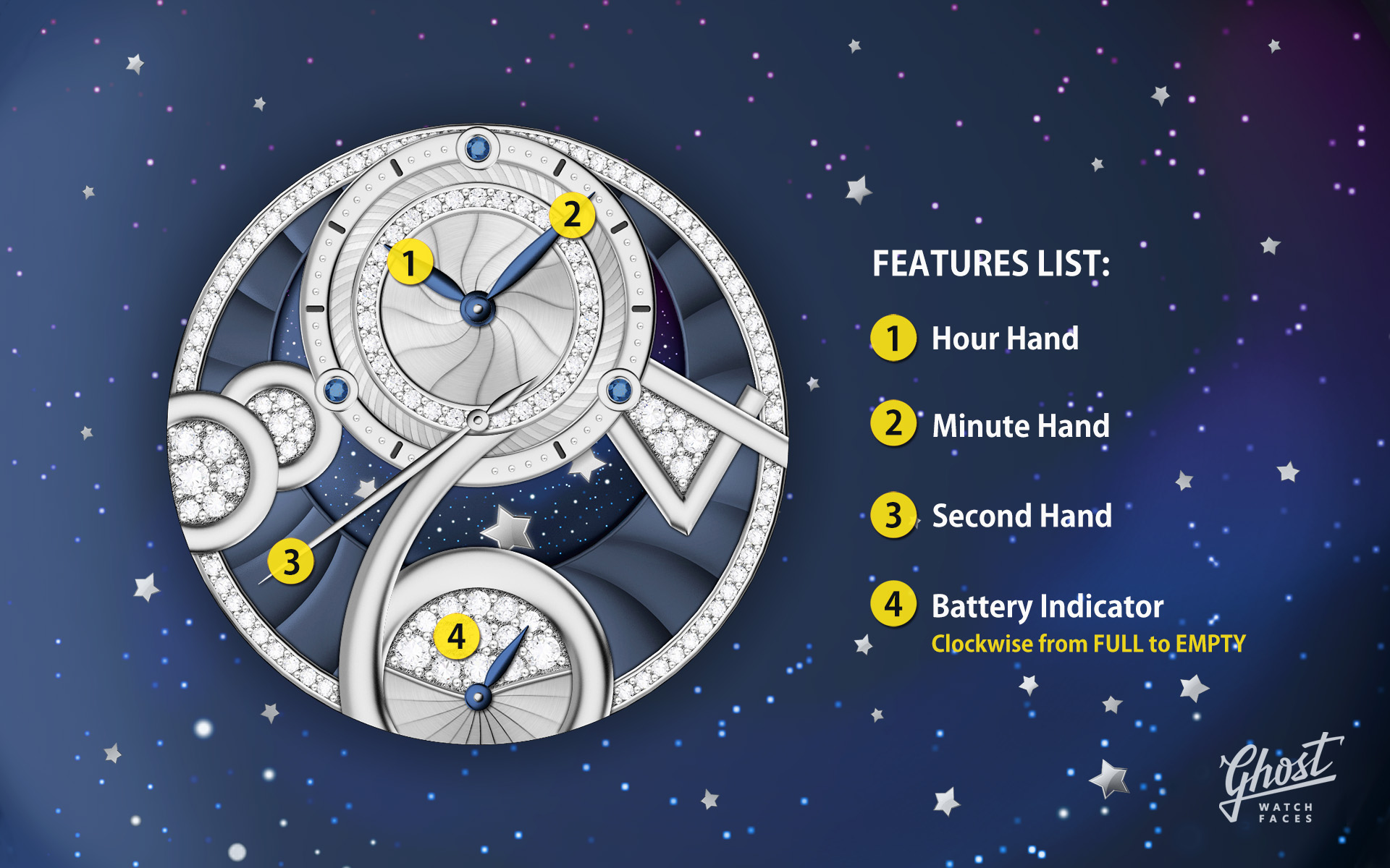 Starry Sky Watch Face:Amazon.de:Appstore for Android