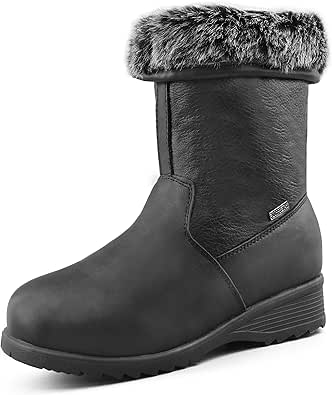 Comfy Moda Women's Waterproof Insulated Winter Boots w/Ice Gripper ...