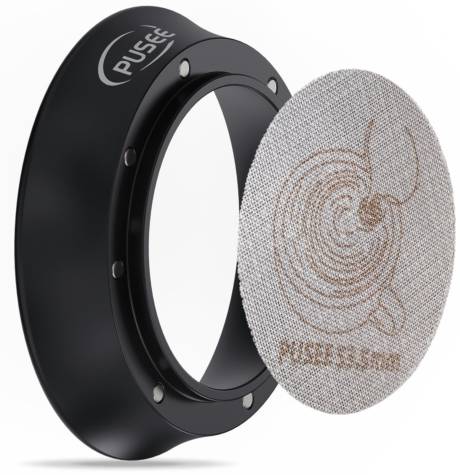 54mm Espresso Dosing Funnel & 53.5mm Puck Screen,PUSEE Coffee Dosing ...