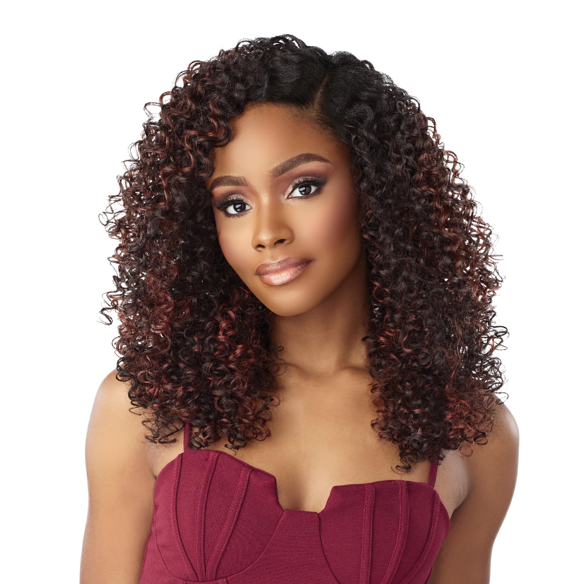 Sensationnel CKCO vpart wig - narrow v-part unit 5 glueless synthetic ...