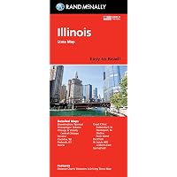 Easy to Read!: Illinois State Map: Rand McNally: 9780528881237: Amazon ...