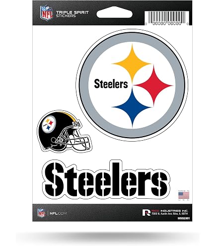 Pittsburgh Steelers Circle Logo Vinyl Decal Sticker 5 Sizes