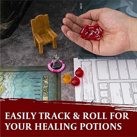Mua 15 DND Healing Potion Tokens and Each Potion Level Has a Color ...
