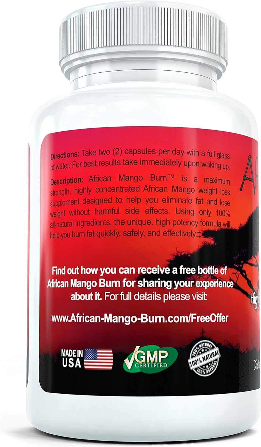 African Mango Burn (4 Bottles) - The Ultimate African Mango Fat Burning ...