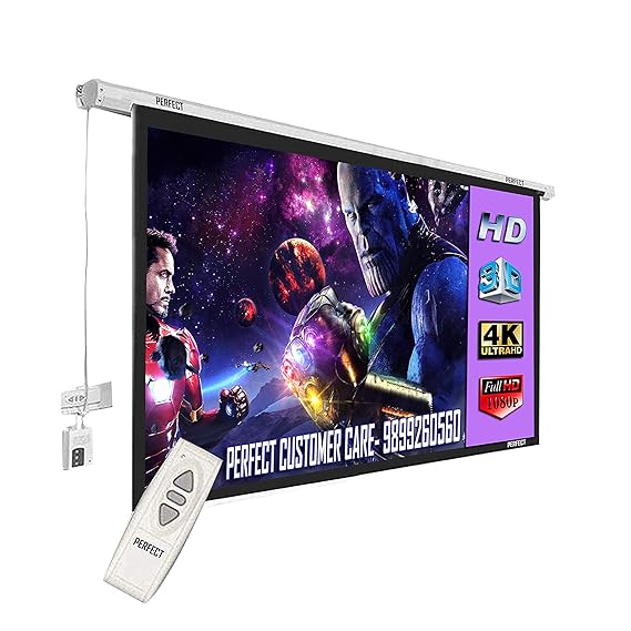 Perfect Projector Screen Motorised 8 FT (Width) x 6 FT (Height) / 120 ...