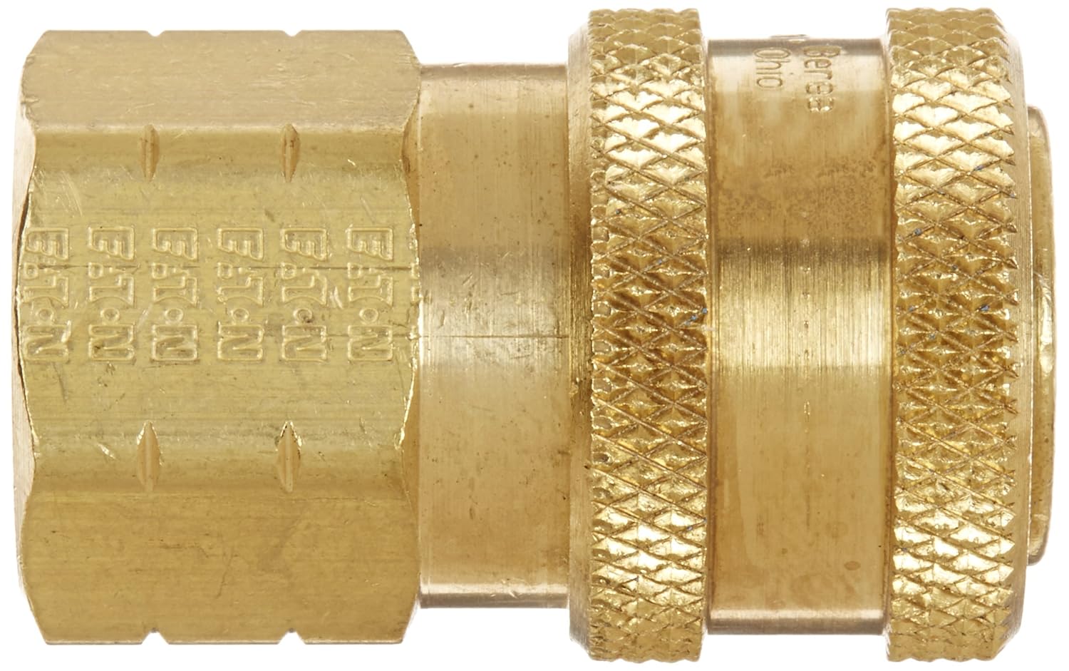 1/4 Port Size 1/4 Body Eaton Hansen 2S16BS Brass Straight Through Ball ...